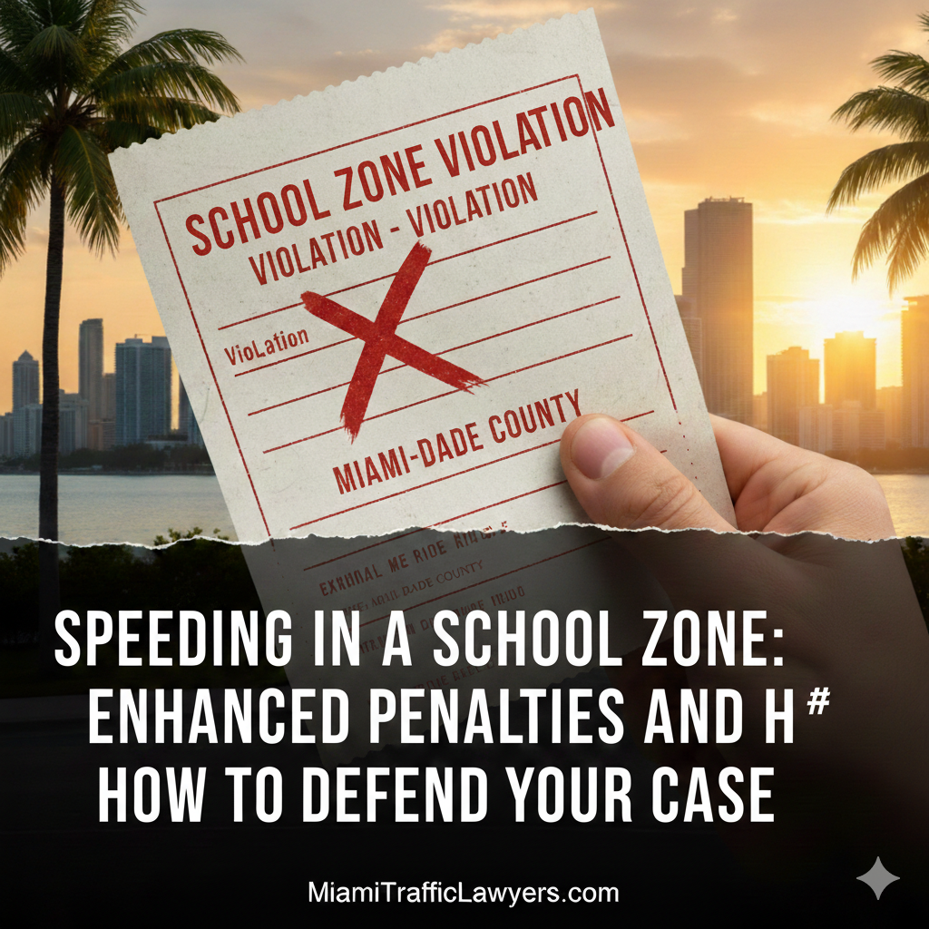 Speeding in a School Zone in Miami-Dade | Traffic Ticket Information
